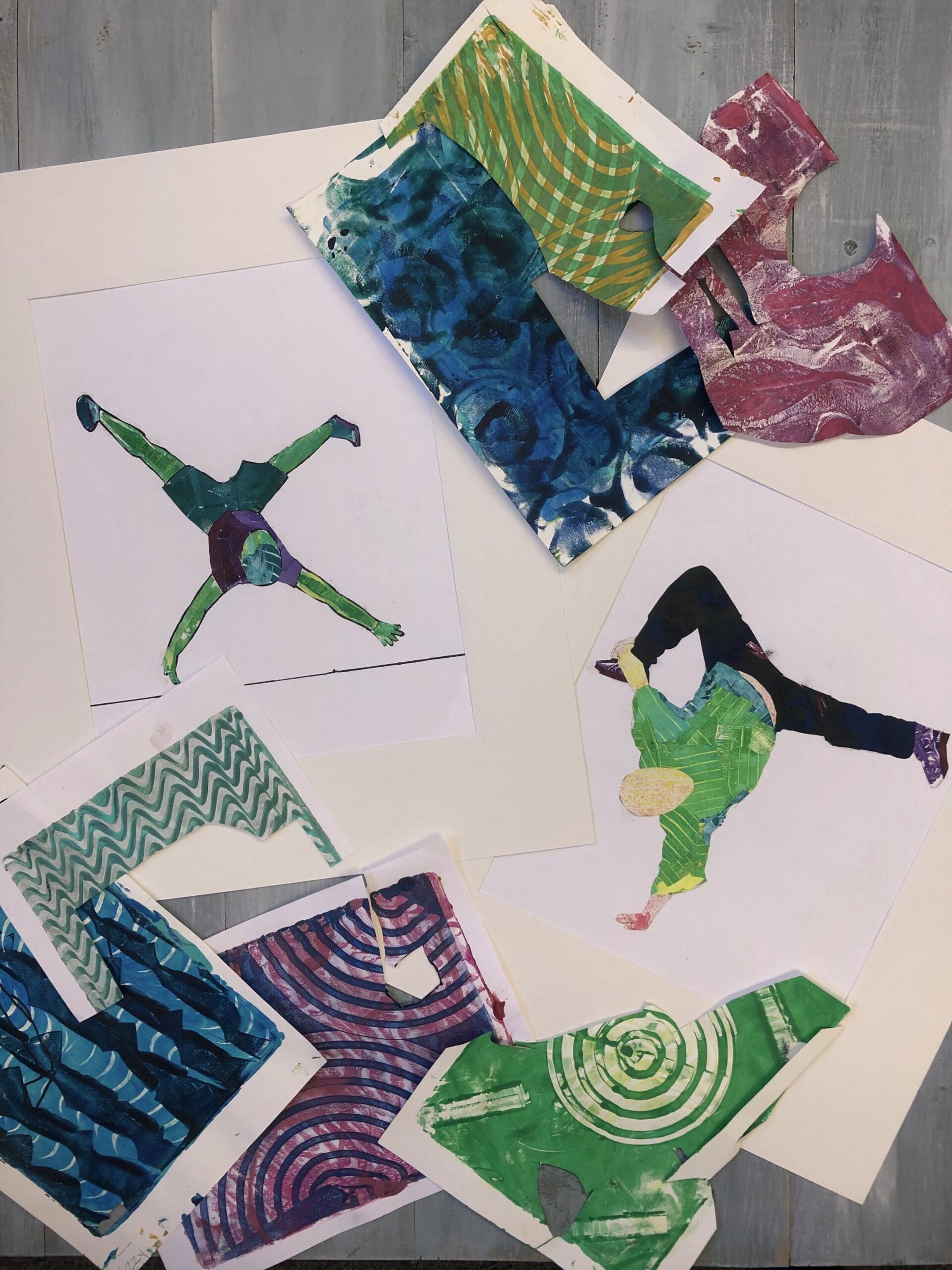 Collages inspired by Bisa Butler | Harbor Creative Arts